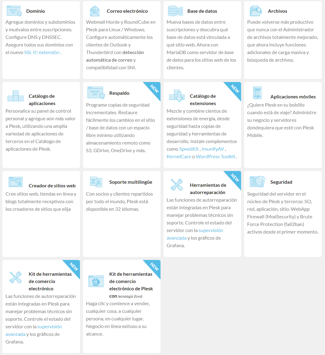 Hosting plesk. El mejor panel para gestionar todo el potencial tu Web.